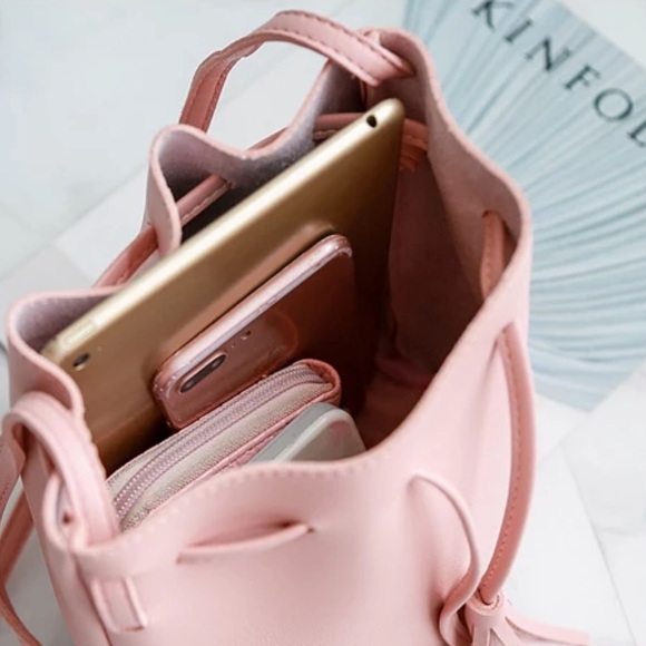 Boutique | Bags | Pink Bucket Cross Body Purse | Poshmark